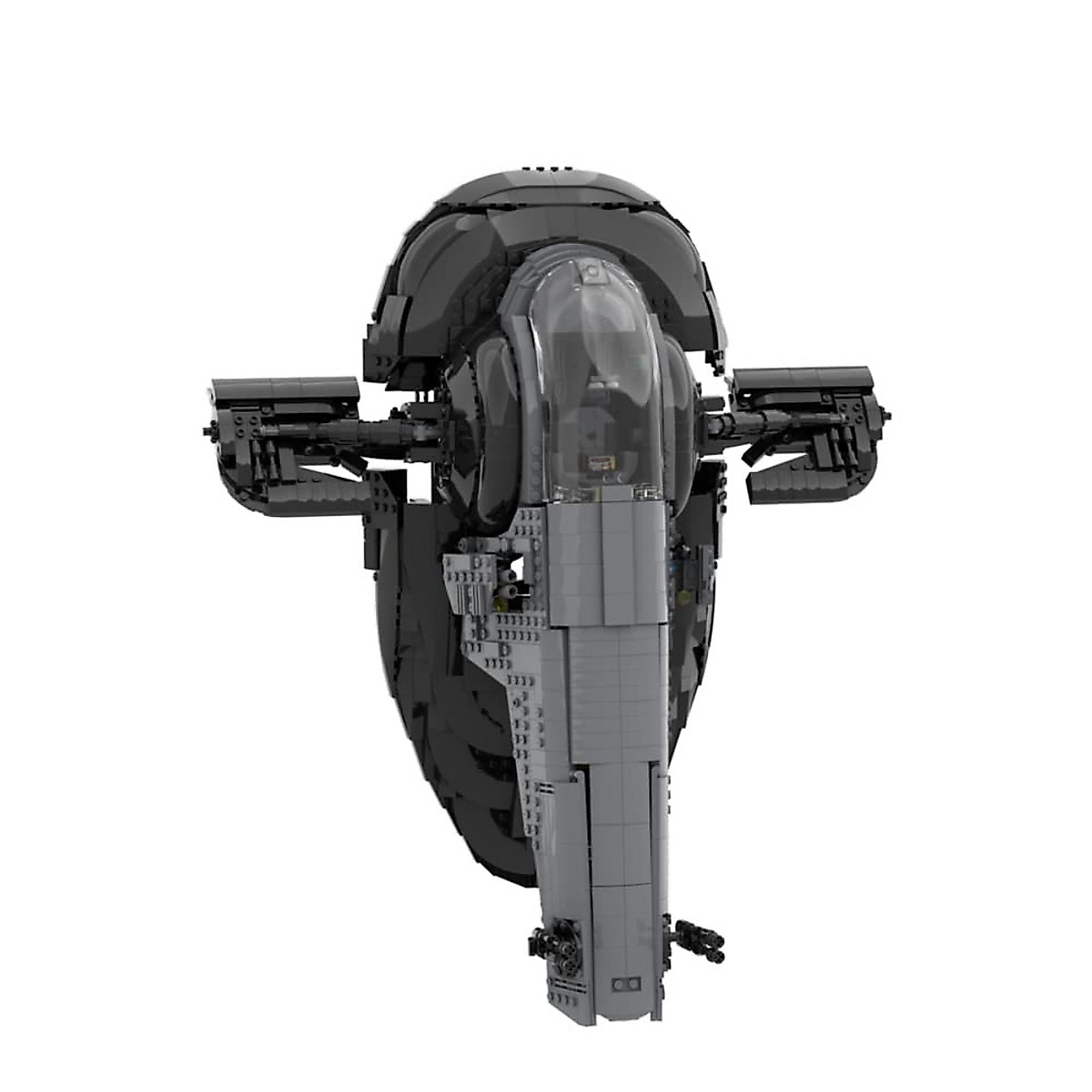 MOCBUILDING Blocks New Star Plan Slave Fire MOC Spray Space Wars Edition Slave NO.1 Spaceship Fighter Kid Toys，8+ Years Old Gift (Black)