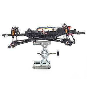 RXZIXYL Adjustable Lifting Stand Display Table Woodworking Lifter Jack for RC Crawler Car TRX4 SCX10 Wraith RR10 Arrma Kraton Losi LMT (100x100mm)