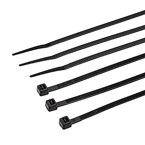 Amazon Basics Multi-Purpose Cable Ties - 8-Inch/200mm, 1000-Piece, Black