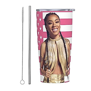 LAZHANG Keyshia Music Cole Stainless Steel Insulated Car Sippy Cup With Lid Travel Mug for Cold Hot 20 oz