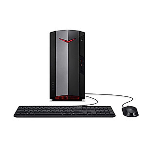 acer Nitro 50 Gaming Desktop, Intel Core i5-12400F, NVIDIA GeForce GTX 1650, 32GB RAM, 2TB PCIe SSD, HDMI, RJ45, Wired KB & Mouse, Wi-Fi 6, Windows 11 Home, Black