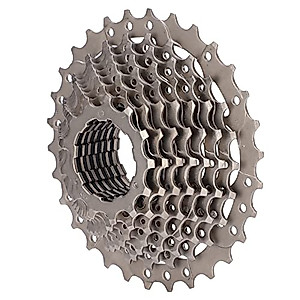 WESE 10 Speed Cassette, Anti Rust Steady Rotation 11‑30T Road Bike Cassette Lightweight for Folding