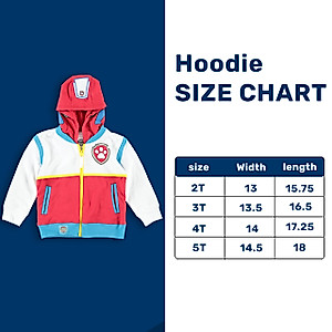 FREEZE Paw Patrol Ryder Character Big Face 2 PACK Zip-up Hoodie and Jogger Pants- Ryder Costume Hoodie Set (Ryder, 5T)