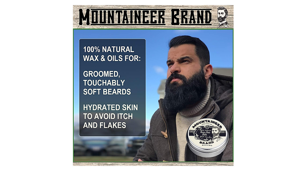 Mountaineer Heavy Duty Beard Balm for Men – Natural Styling & Conditioning