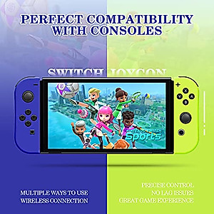 ZNIKVW Joycon Controller Compatible for Switch, Wireless Joy Cons Replacement for Switch Controller, Left and Right Switch Joycons Support Dual Vibration/Wake-up Function/Motion Control