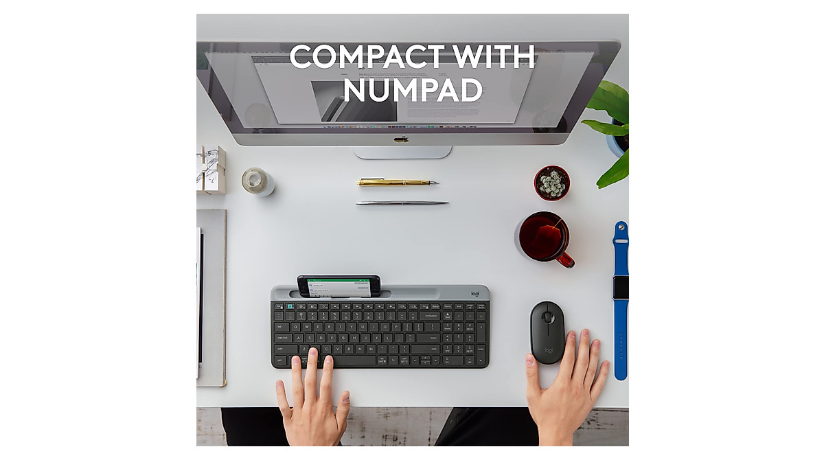 Logitech K585 Multi-Device Wireless Keyboard - Compact & Modern