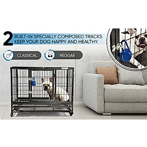 PetMedics Portable Calming Pet Soothing Sound Noise Machine - 2 Built-in Sounds - Dog & Cat Anxiety Relief for Separation, Loneliness, Storm, Fireworks, Travel Stress & Crate Training