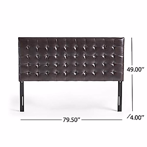 Christopher Knight Home Bellmont Tufted Headboard, King / Cal King, Brown