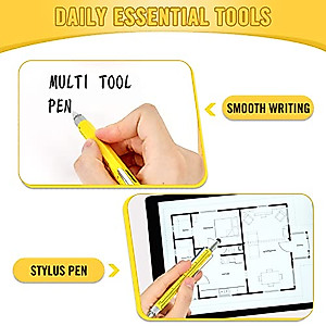 Gifts for Men Unique Multitool Pen - Fathers Day Mens Gifts for Dad Grandpa Husband Tool Pen Cool Gadget for Men Birthday Gifts for Men Who Have Everything, Woodworker Carpenter Construction Tool Gift