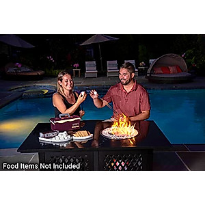 Hershey's S'mores Caddy | For S'mores on the Go | Store All the Essentials for Making S'mores | Perfect for Camping, Picnics, and Tailgating | Removable Tray and Carrying Handle | 00262HSY