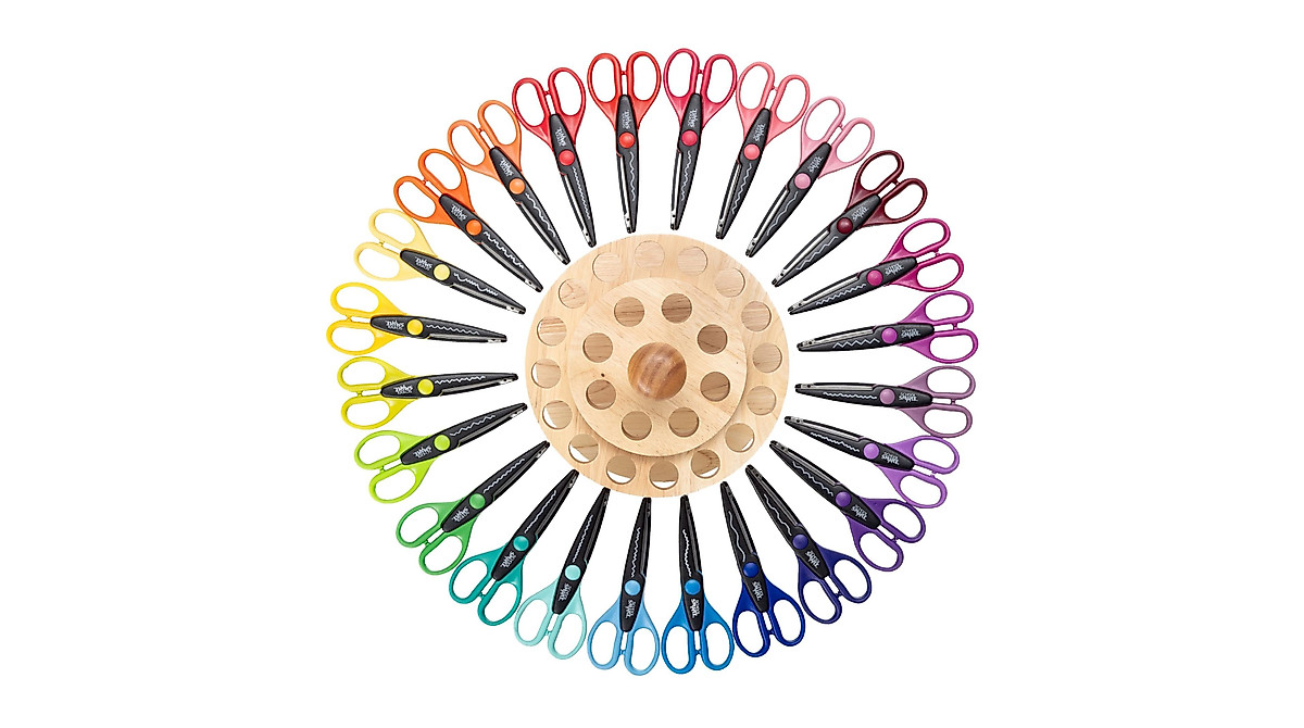 Decorative School Smart Paper Edger Scissors, Set of 24