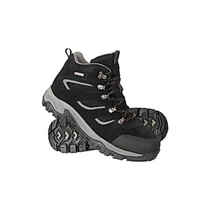 Mountain Warehouse Voyage Mens Waterproof Walking Mid-Boots Jet Black 14 M US Men