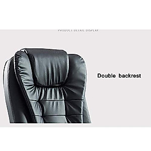 XXXDXDP Executive Ergonomic Desk Chair Chair Heavy Duty Swivel Adjustable Leather Chair Comfortable Ride (Color : Coffee Color)