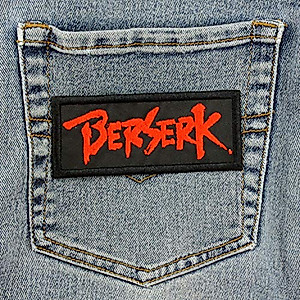 Berserk embroidery iron on sew on Hook & Loop patch