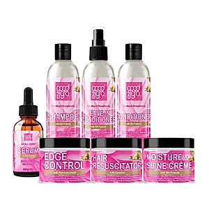 Good2Gro Edge Control Gel - Instant Hold, Moisture Infusion, Shine Boost, Repair, Restore, and Enhance Thicker Edges Growth - Vegan, Cruelty-Free - 4oz