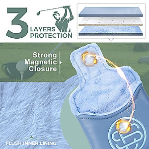 Studio Crafted Hawaii Tiki Golf Square Mallet Putter Cover Magnetic Closure