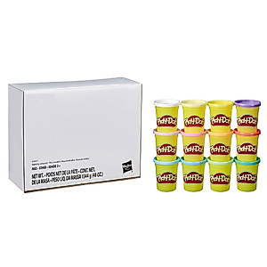 Play-Doh Pastel Colors Bulk 12-Pack of 4-Ounce Cans, Party Favors, Christmas Stocking Stuffers for Girls & Boys, Kids Arts & Crafts, Preschool Toys, Ages 2+