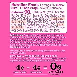 FitBake Vanilla Buttercream Frosting | Keto Frosting for Low Carb Desserts | No Sugar Added Keto Icing For Keto Cakes | 0g Net Carbs | Gluten Free Frosting | Low Carb Food | Keto Friendly 8oz