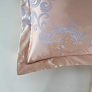 Dolce Mela 6 Piece Bedding Duvet Cover Set, Luxury Jacquard Top, 100% Soft Combed Cotton Inside, Superior Comfort, Breathable, All-Season, Machine Washable, DM801Q, Multi-Color, Queen