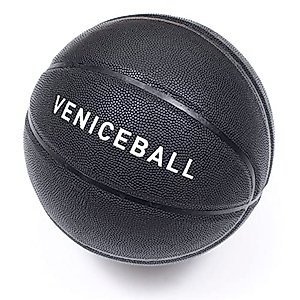 Veniceball Basketball Indoor/Outdoor Includes Pump PU Leather (29.5" NCAA & Official NBA Basketball Size 7)