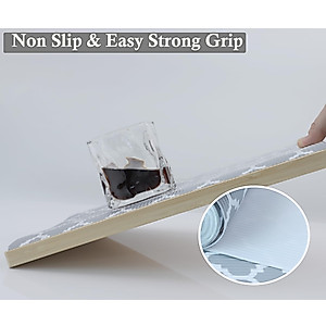 Cabinet Shelf Liner Non Adhesive 10 Inch Wide X 20 Ft Kitchen Drawer Liners Non Slip Waterproof Refrigerator Shelf Liners Thickened Cupboard Liner for Bathroom Pantry