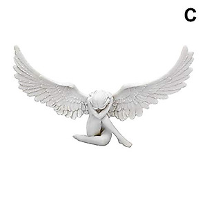 WYBF Angel Fairies Sympathy Figurine Resin Ornament for Garden Home Art Decoration Accessories