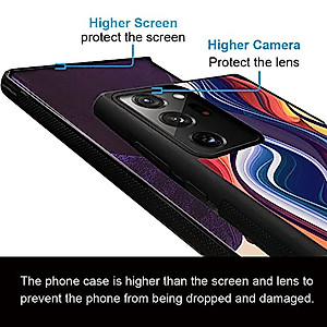 ZHEGAILIAN Case Compatible with Samsung Galaxy Note 20,Color Ripple Case for Samsung Galaxy Note 20 for Girls,Pattern Design Anti-Scratch Case for Samsung Galaxy Note 20 6.7-inch