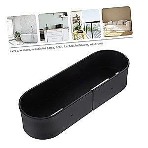 GARVALON 1pc Wall Shelf Wall Mounted Shelves Storage Wall Shelves Shelf for Corner Punch-Free Rack Storage Rack Bathroom Rack Sundries Holder Wall-Mounted Bathroom Rack Bathroom Shelf Ledge