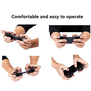 6 Trigger Mobile Game Controller for 6 Fingers Operation with Key Layout Diagram,Joystick Gamepad Compatible with PUBG/Fornite/Call of Duty/Rules of Survival/Knives Out