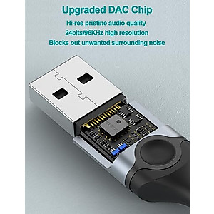 DUKABEL USB PC Earbuds, USB Gaming Earbuds with Mic for PC/PS4/PS5, Black Noise canceling Wired Headphones with Remote for Music, Video Calls, Broadcasting, Work