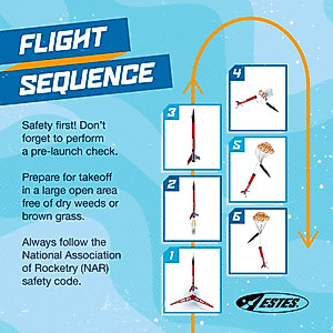 Estes Illusion Flying Model Rocket 7299| Snap Together Beginner Kit | Soars up to 1125', Mulitcolor