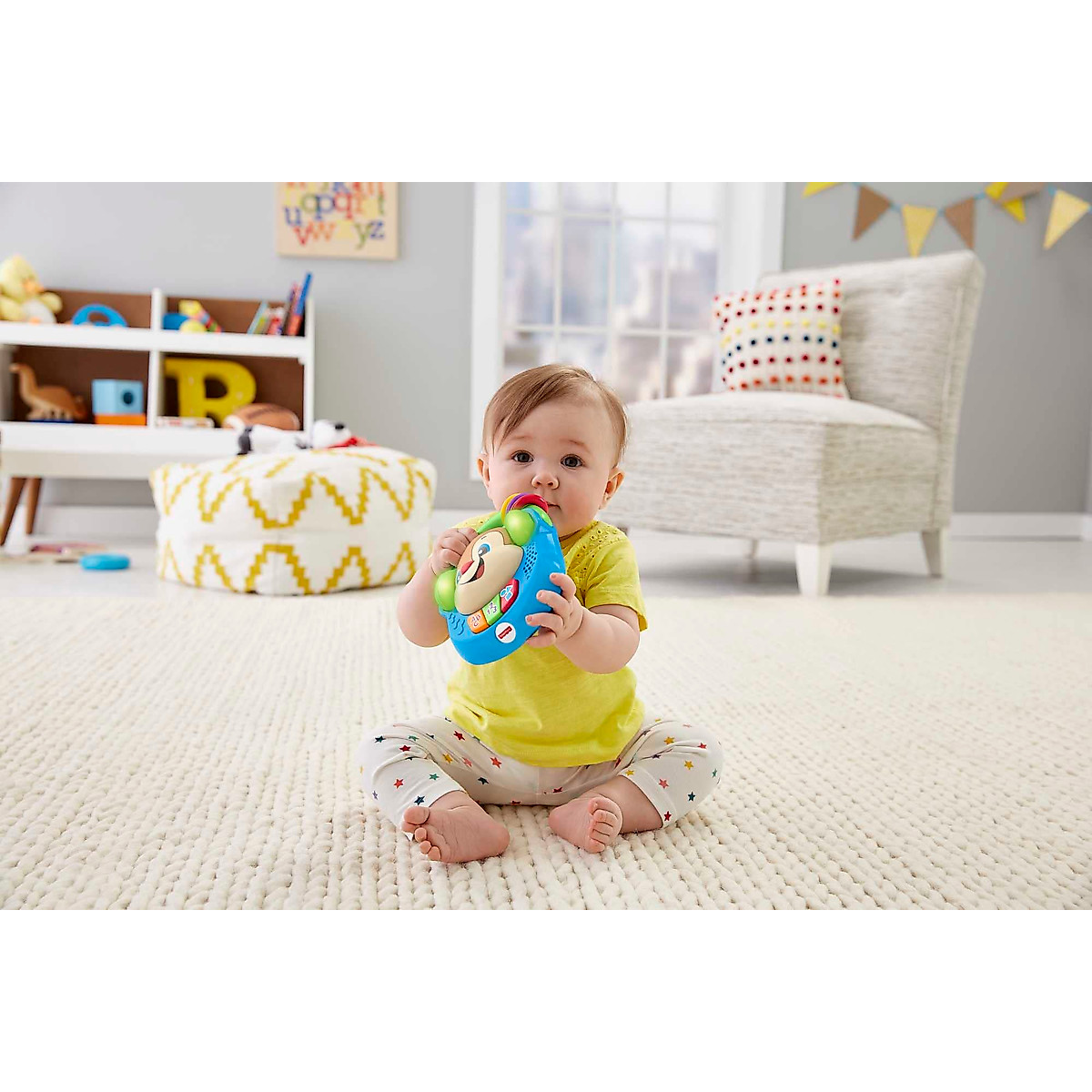 Fisher-Price Baby & Toddler Toy Laugh & Learn Sing & Learn Music Player Pretend Radio with Lights & Songs for Infants Ages 6+ Months