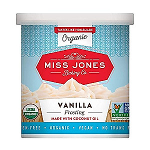 Miss Jones Baking Organic Yellow Cake and Cupcake Mix Bundled with Butter Cream Frosting - (Vanilla)