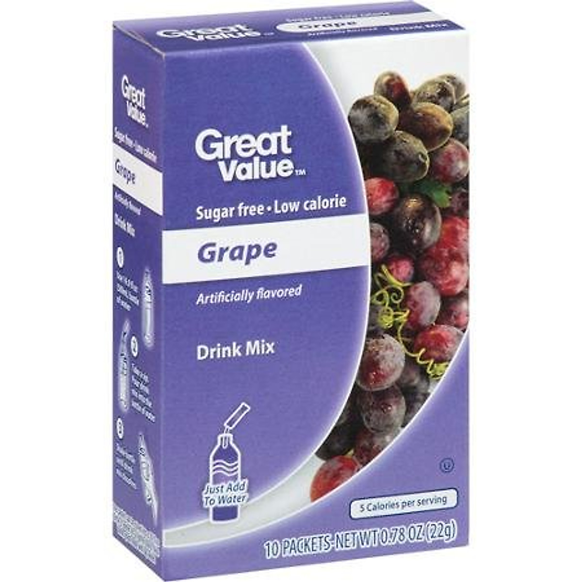 Great Value: Grape Drink Mix, .78 Oz (Pack of 2)