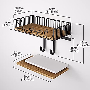 SRIWATANA Ironing Board Hanger Wall Mount, Iron and Ironing Board Holder for Laundry Room Organization and Storage - Carbonized Black