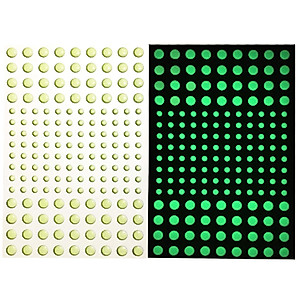 DUOFIRE 3D Domed Glow in The Dark Dots Wall or Ceiling Stickers, Glowing Ultra Bright Dots of 336Pcs,Perfect for Kids Bedding Room or Birthday Gift,Beautiful Wall Decals and Ceiling Decors