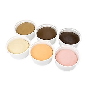 Hygloss Products Unscented Dazzlin' Dough Modeling Clay, Unscented, Safe & Non Toxic, 1 lb of 6 Various Skin Inspired Colors for Arts & Crafts, Multicultural Projects, Learn & Play (4716)
