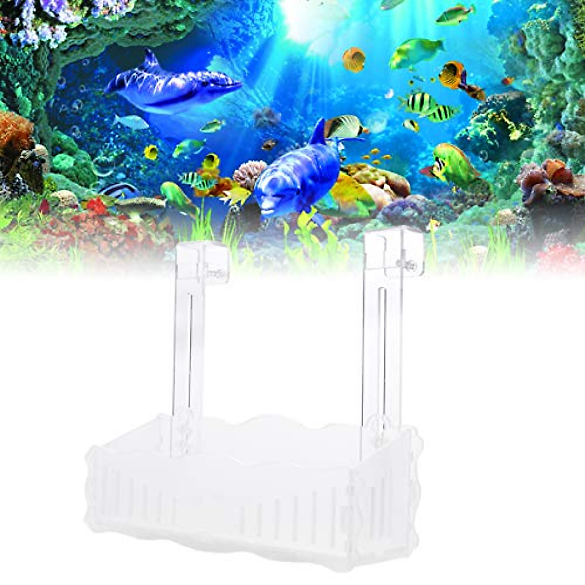 POPETPOP Fish Tank Aquarium Planter Fish Tank Plant Holder Aquarium Planting Cup Transparent Aquatic Plant Cup Aquarium Shelf for Aquarium Home Dorm Store Supplies