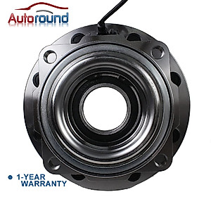Autoround 515130 4WD SRW Front Wheel Hub and Bearing Assembly Compatible with Ford F-250 F-350 Super Duty 2011 2012 2013 2014 2015 2016 8 Lug w/ABS