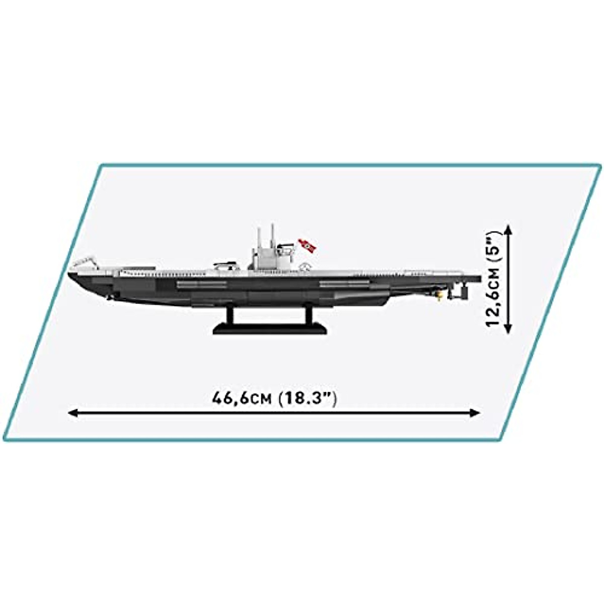 COBI Historical Collection WWII Warships U-Boot U-96 (Type VIIC) Submarine