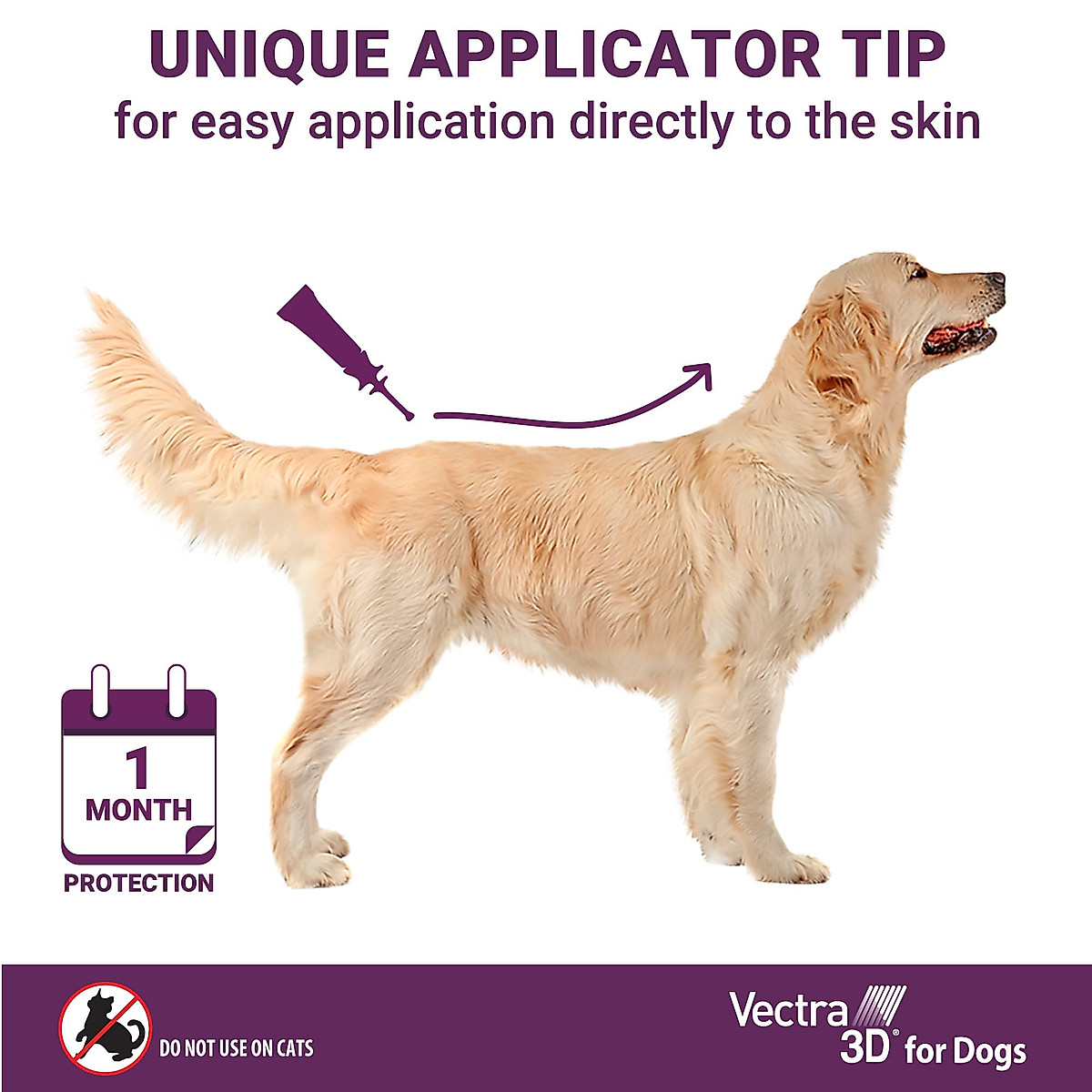 Vectra 3D for Dogs Flea, Tick & Mosquito Treatment & Prevention for Extra Small Dogs (5-10 lbs), 3 month supply