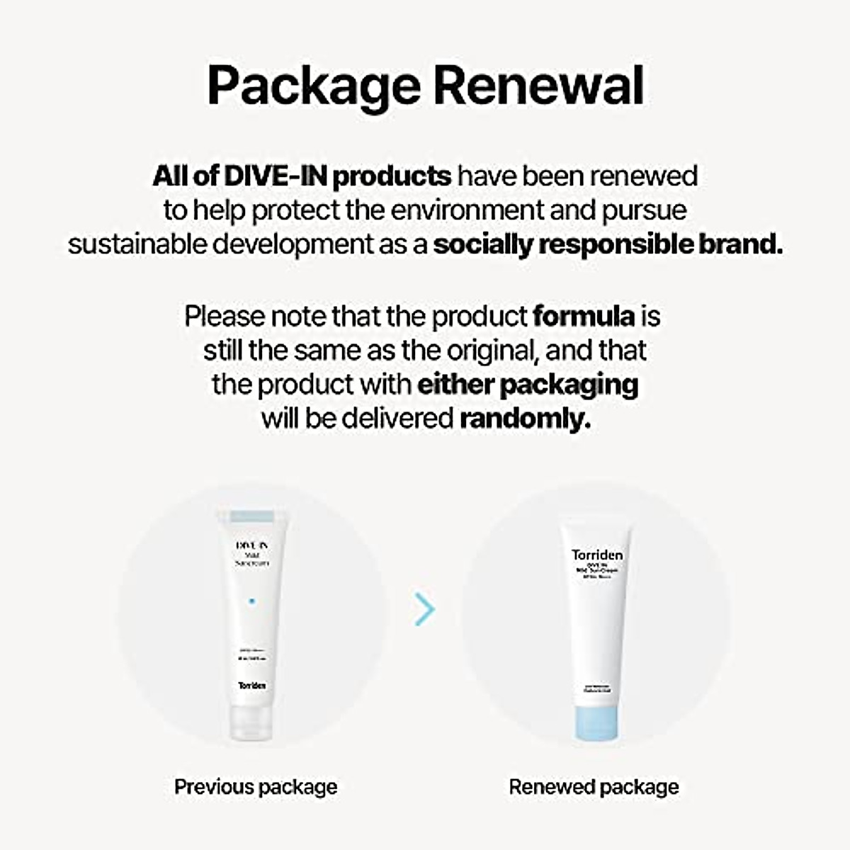 TORRIDEN DIVE-IN Mild Sunscreen, Vegan, Broad Spectrum SPF 50+ PA++++, Non-Nano, Reef-Safe Mineral Sunscreen for All Skin Types | Free of Fragrance, Alcohol, and Colorants | Korean Skin Care