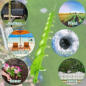 1.6" x 23" Auger Drill Bit for Planting Garden Auger Spiral Drill Bit Bulb Planter for Planting(Apple Green)