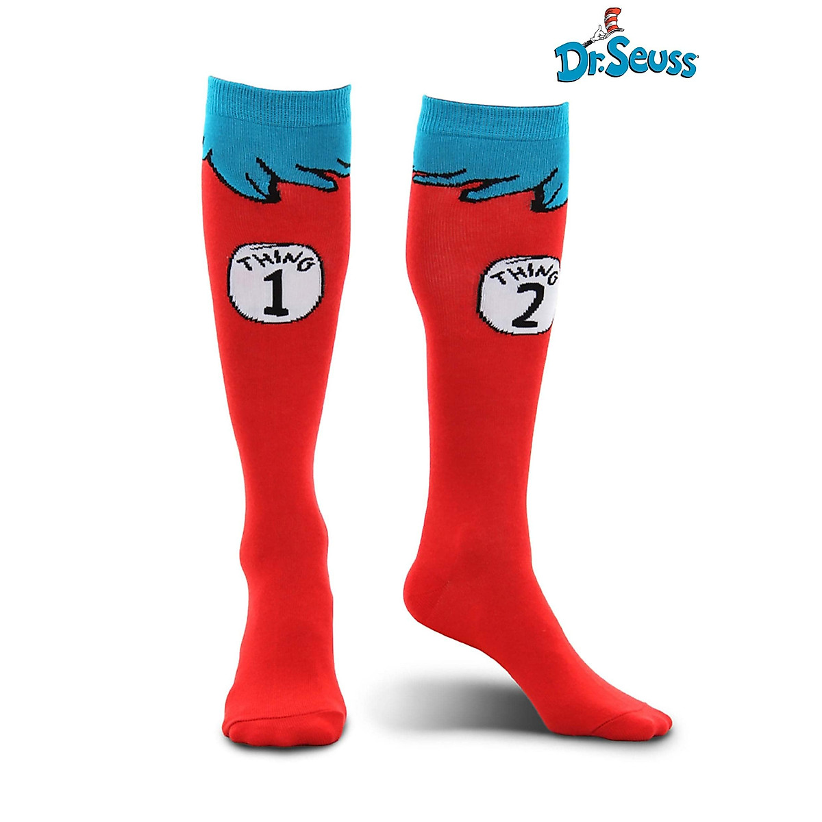 elope Dr. Seuss Thing 1 & 2 Costume Socks for Kids