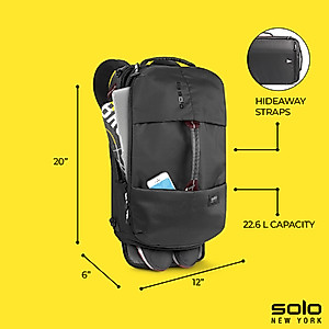 Solo All- Star Hybrid Backpack Duffel Bag, Black, One Size