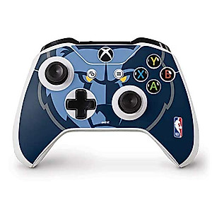 Skinit Decal Gaming Skin Compatible with Xbox One S Controller - Officially Licensed NBA Memphis Grizzlies Large Logo Design