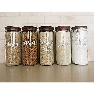 NOVIIML Jars - Weck Jars made of Transparent Glass - Eco-Friendly Canning Jar - Storage for Food, Yogurt and Jelly with Air Tight Seal and Lid - 1/2 liter Tall Jars Set - Set of 2 Jars with Lids