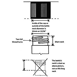 FanBell 24/410 Black Press Caps .270 Orifices Dispensing Smooth Disc Top Closures Replacement for Squeeze Bottles Neck Diameter 24mm Thread Type 410 Pack of 12