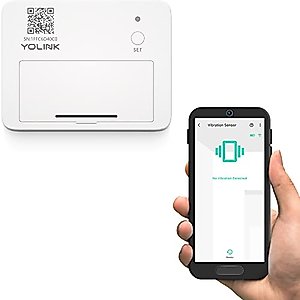 YoLink Smart Vibration & Shock Sensor, Generator, Pump Running, Glass Break, Anti-Tamper, Vehicle Alarm, Hub Required