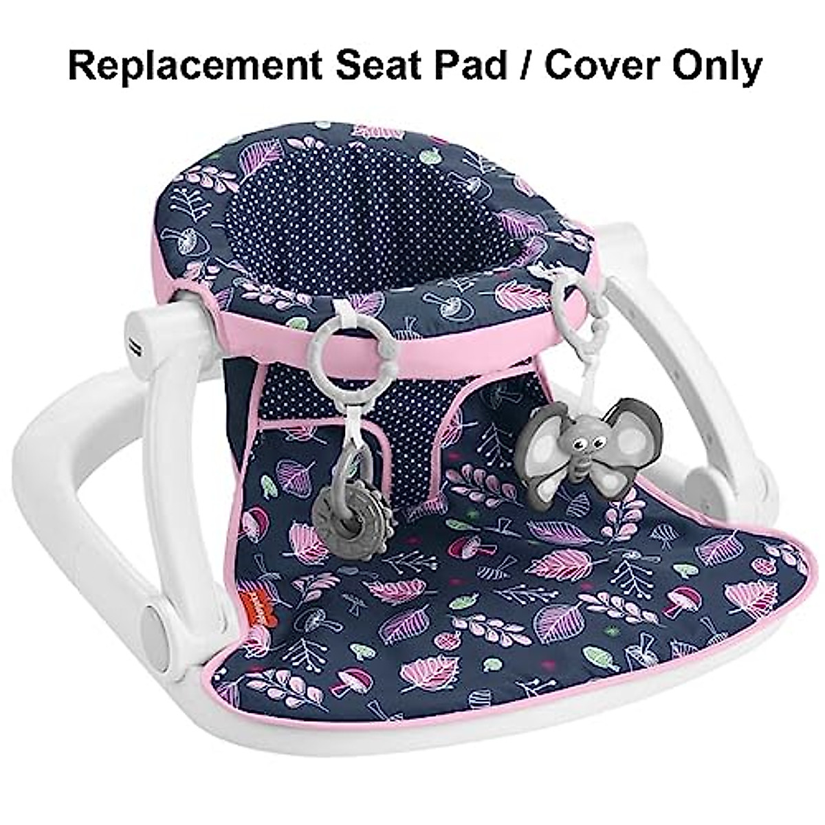 Replacement Part for Fisher-Price Sit-Me-Up Baby Seat - GVG57 ~ Replacement Seat Pad/Cover ~ Purple, Blue and Pink Fun Print